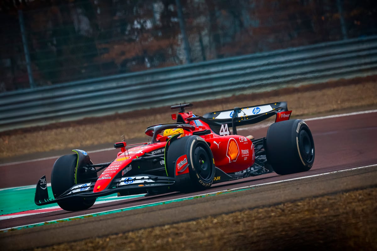 Hamilton makes Ferrari F1 test debut - The Race