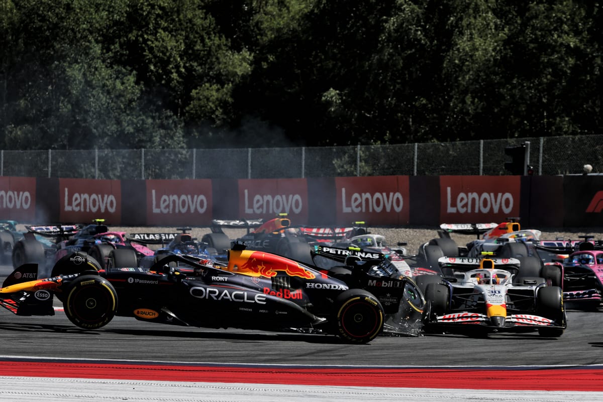 Verstappen's F1 title defence takes big hit from Antonelli clash - The Race