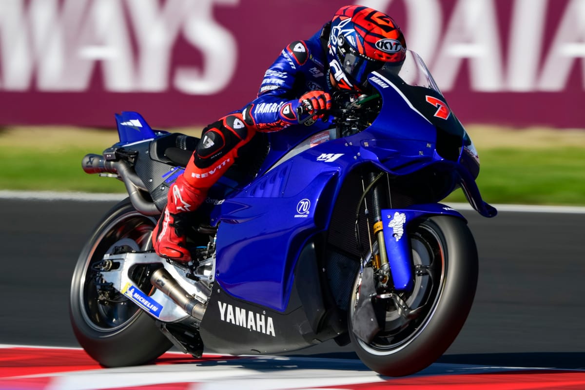 Eventful Yamaha V4 debut headlines first Misano practice - The Race