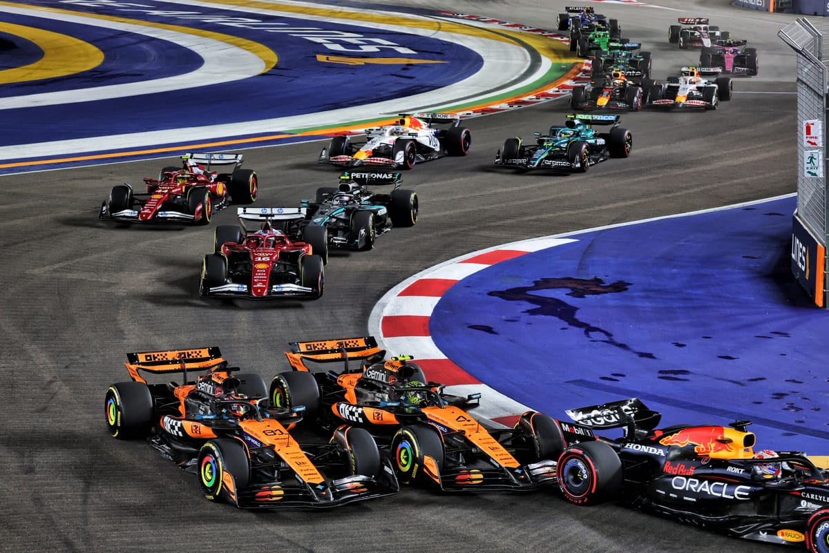 McLaren's 'not fair' start clash overshadows constructors' title win ...