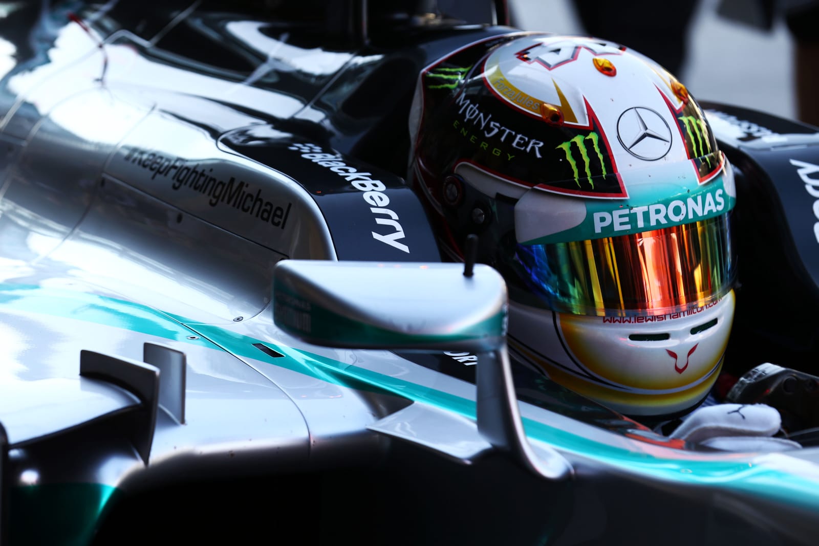 What does Lewis Hamilton's Ferrari F1 helmet look like? - The Race
