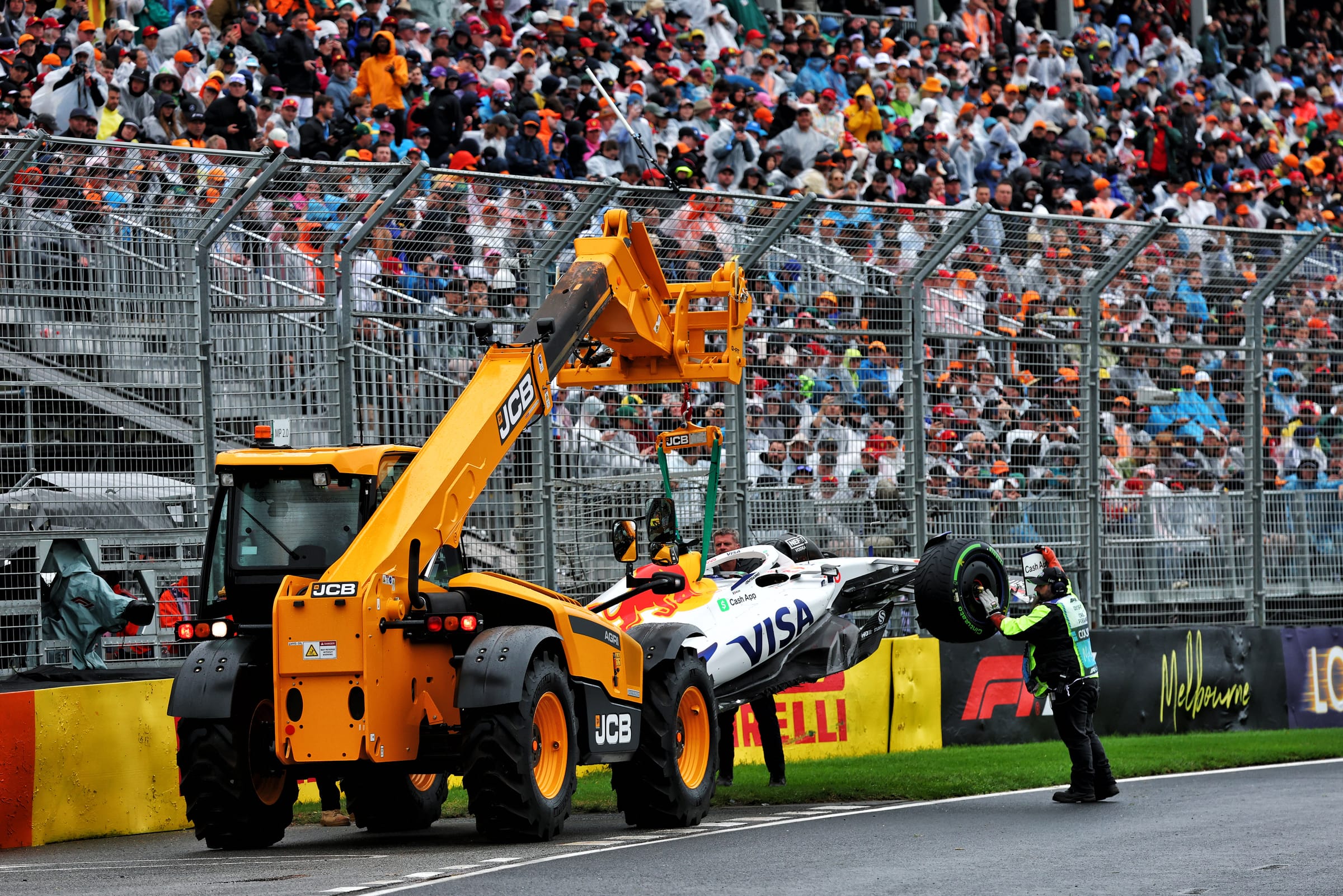 'Embarrassed' Hadjar explains pre-race crash on his F1 debut - The Race