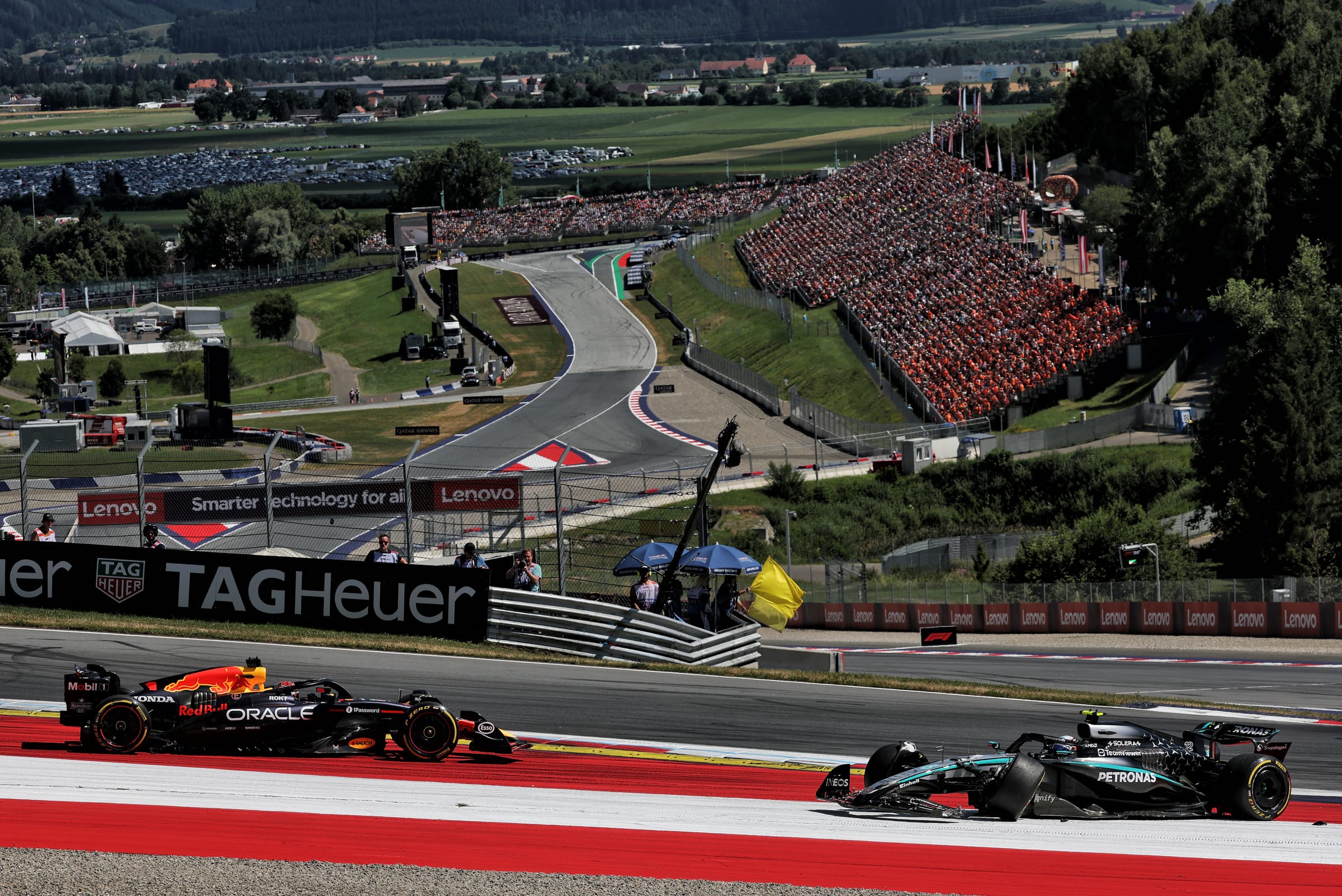 Antonelli penalised for taking Verstappen out of Austrian GP - The Race