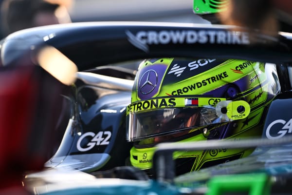 What does Lewis Hamilton's Ferrari F1 helmet look like? - The Race